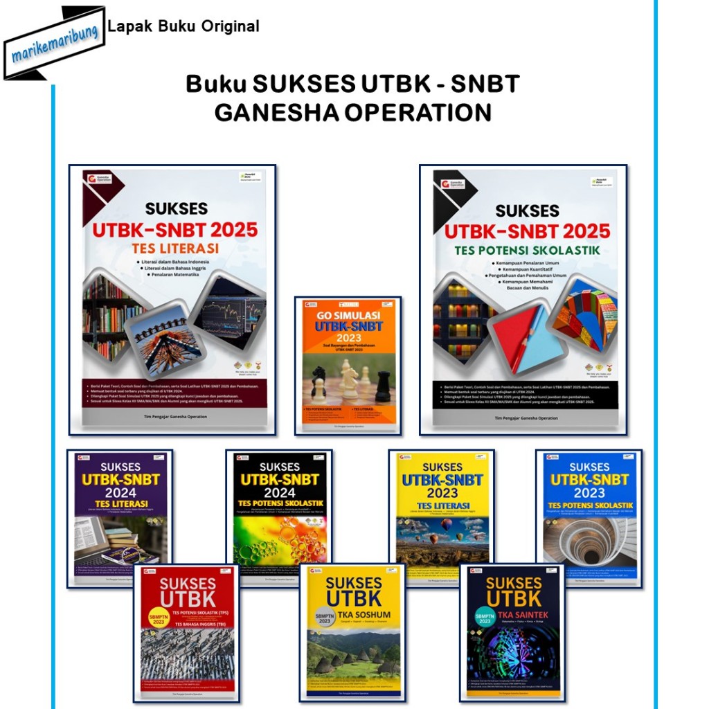 Jual Buku Sukses UTBK SNBT Ganesha Operation | Shopee Indonesia