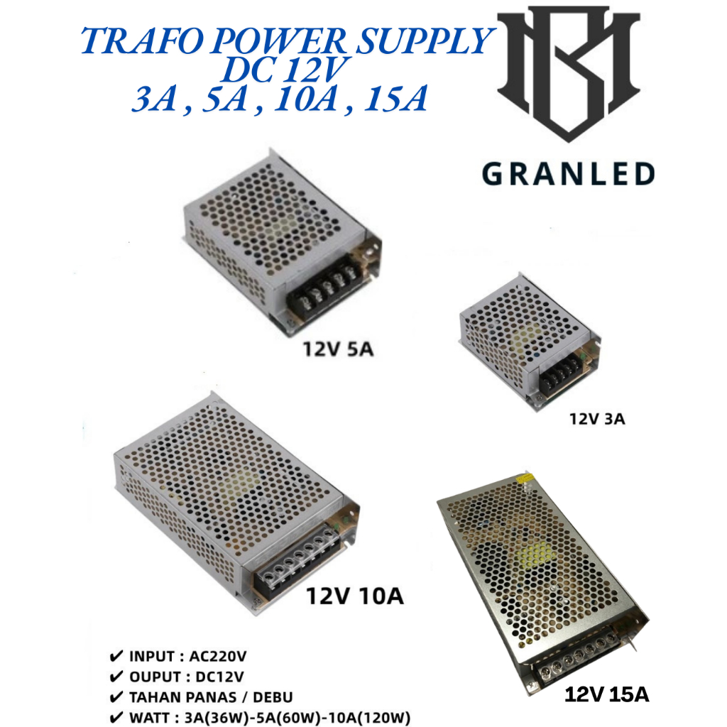 Jual Power Supply Adaptor Switching Trafo LED Strip 12V 3A 12 Volt 3 ... Jual Power Supply Adaptor Switching Trafo LED Strip 12V 3A 12 Volt 3 ...