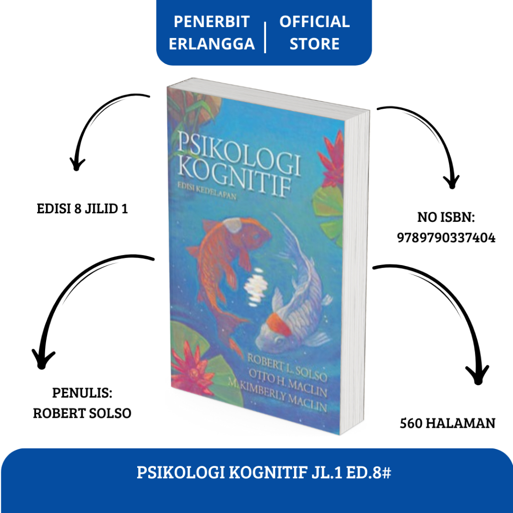 Jual [Erlangga Official) Psikologi Kognitif Jilid 1 Edisi 8 - Robert ...