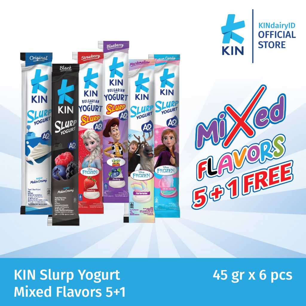 Jual KIN Yogurt Slurp Mixed Flavors | Shopee Indonesia