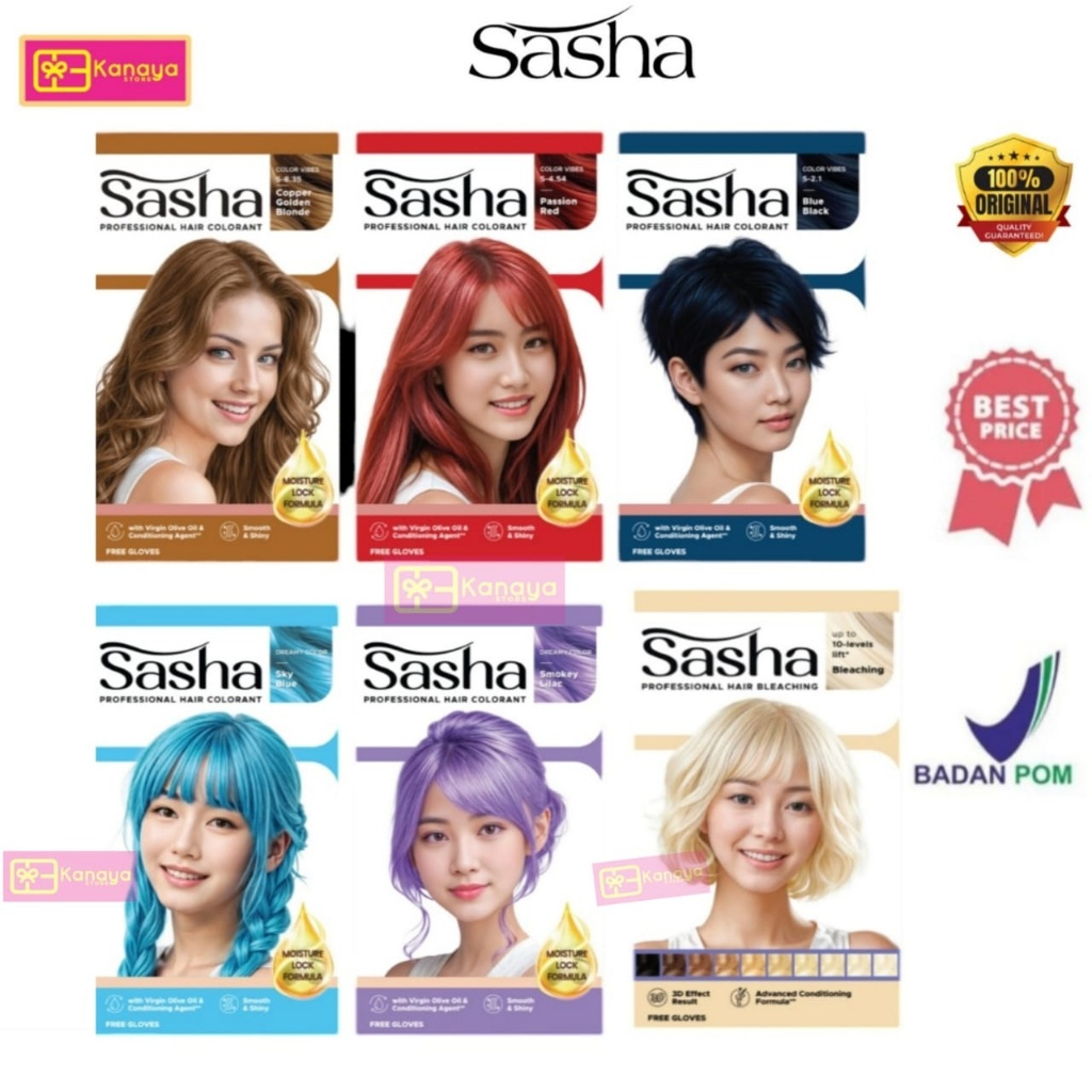 Jual Sasha Hair Color -Pewarna Rambut Sasha | Shopee Indonesia