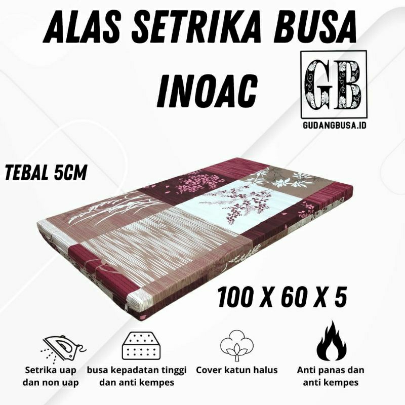 Jual Alas setrika jumbo inoac tebal 5 cm / alas setrika / alas setrika ...
