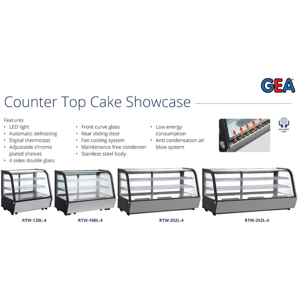 Jual GEA Counter Top Cake Showcase / Kulkas Khusus Kue / Showcase Kue / Cake Showcase Garansi ...