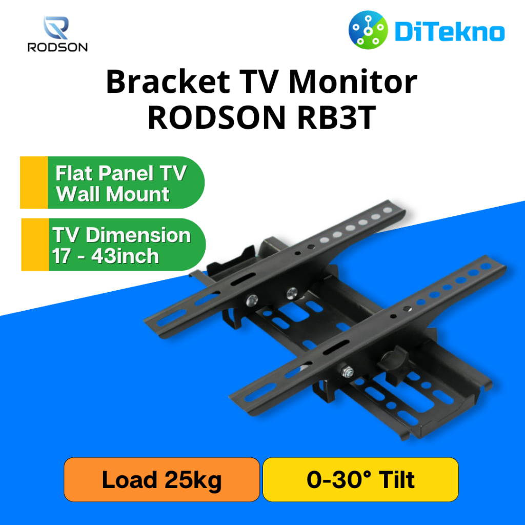 Jual Rodson RB3T Bracket TV Monitor 17 sd 43 Inch | Shopee Indonesia