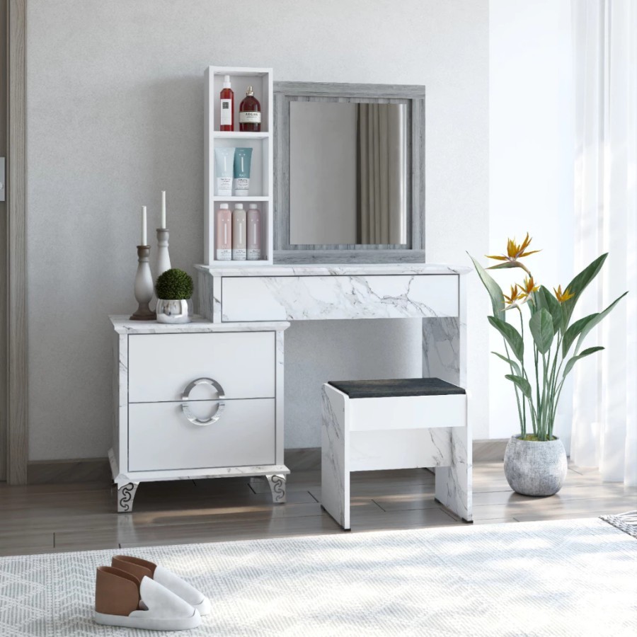 Jual Meja Rias Minimalis / Meja Rias Putih / Meja Kosmetik / Dressing ...
