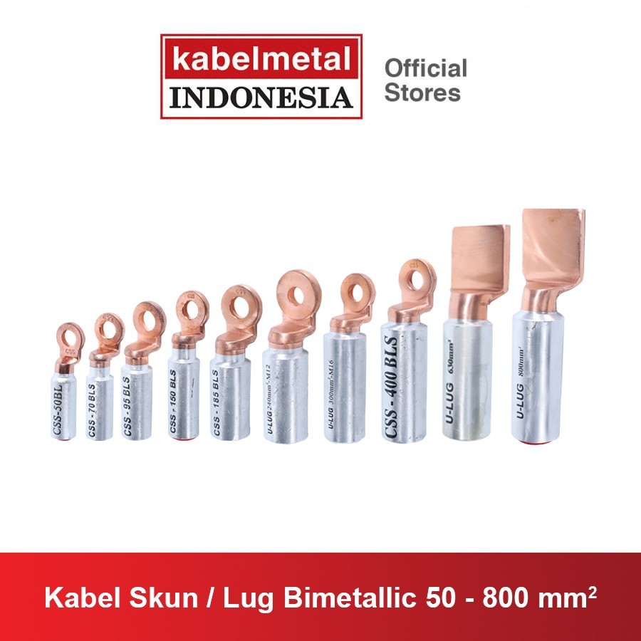 Jual Kabel Skun Bimetal AL-CU 50 70 95 120 150 185 240 300 400 mm - Bimetallic Alumunium Copper ...