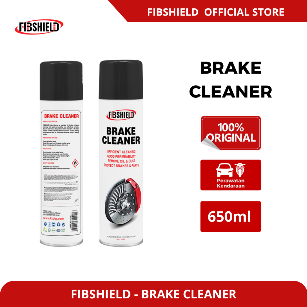 Jual FIBSHIELD Brake Cleaner 650ml Brake parts Cleaner Hilangkan ...