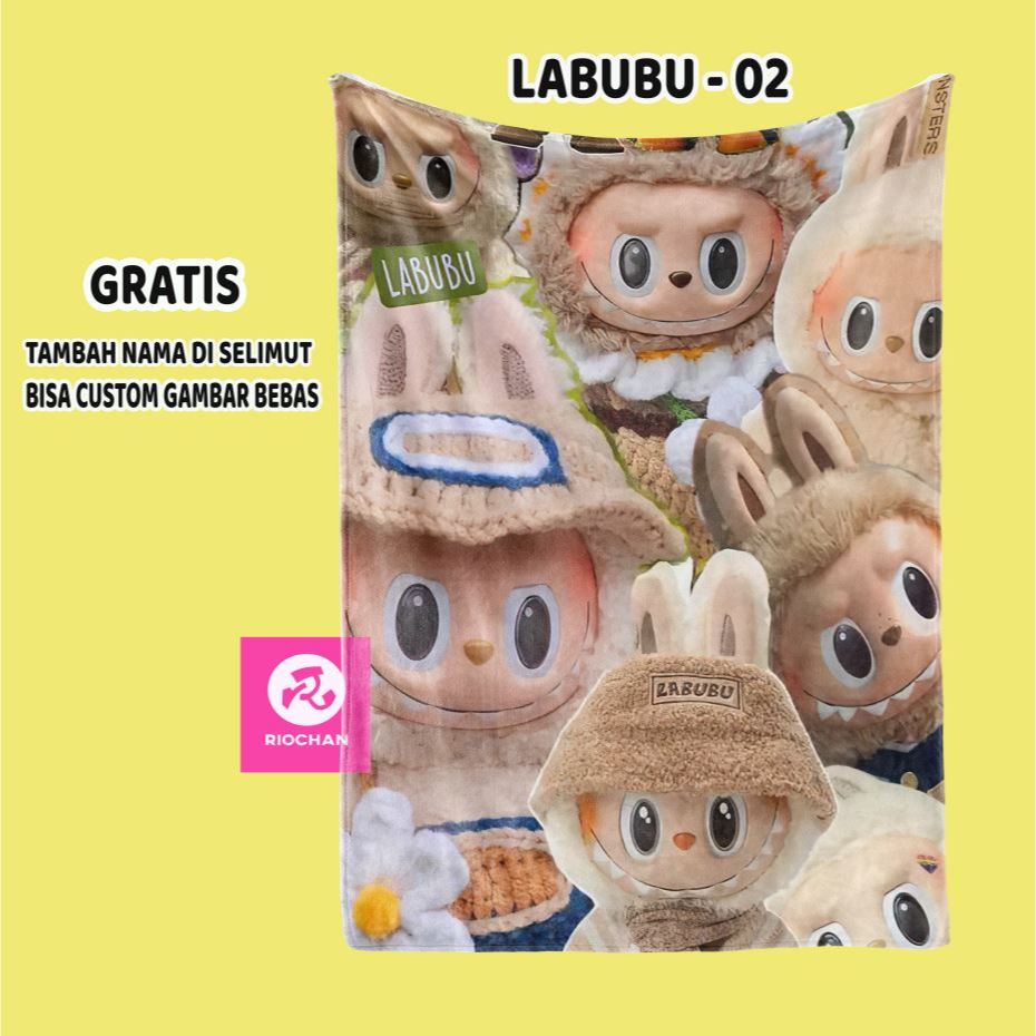Jual Selimut LABUBU | Selimut Karakter | Selimut CUSTOM | Shopee Indonesia