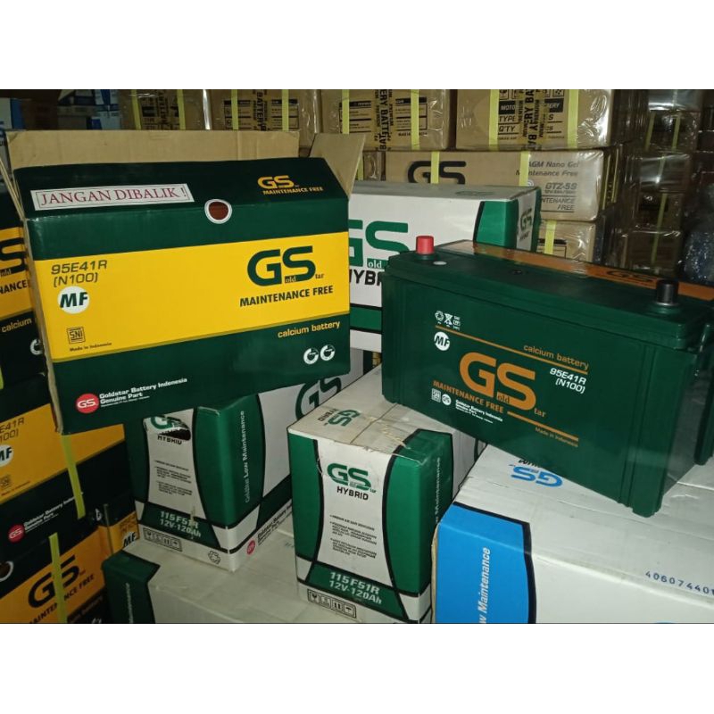 Jual Aki kering N100 12v 100ah GS Goldstar Ganset, Forklift, alat berat Bergaransi | Shopee ...