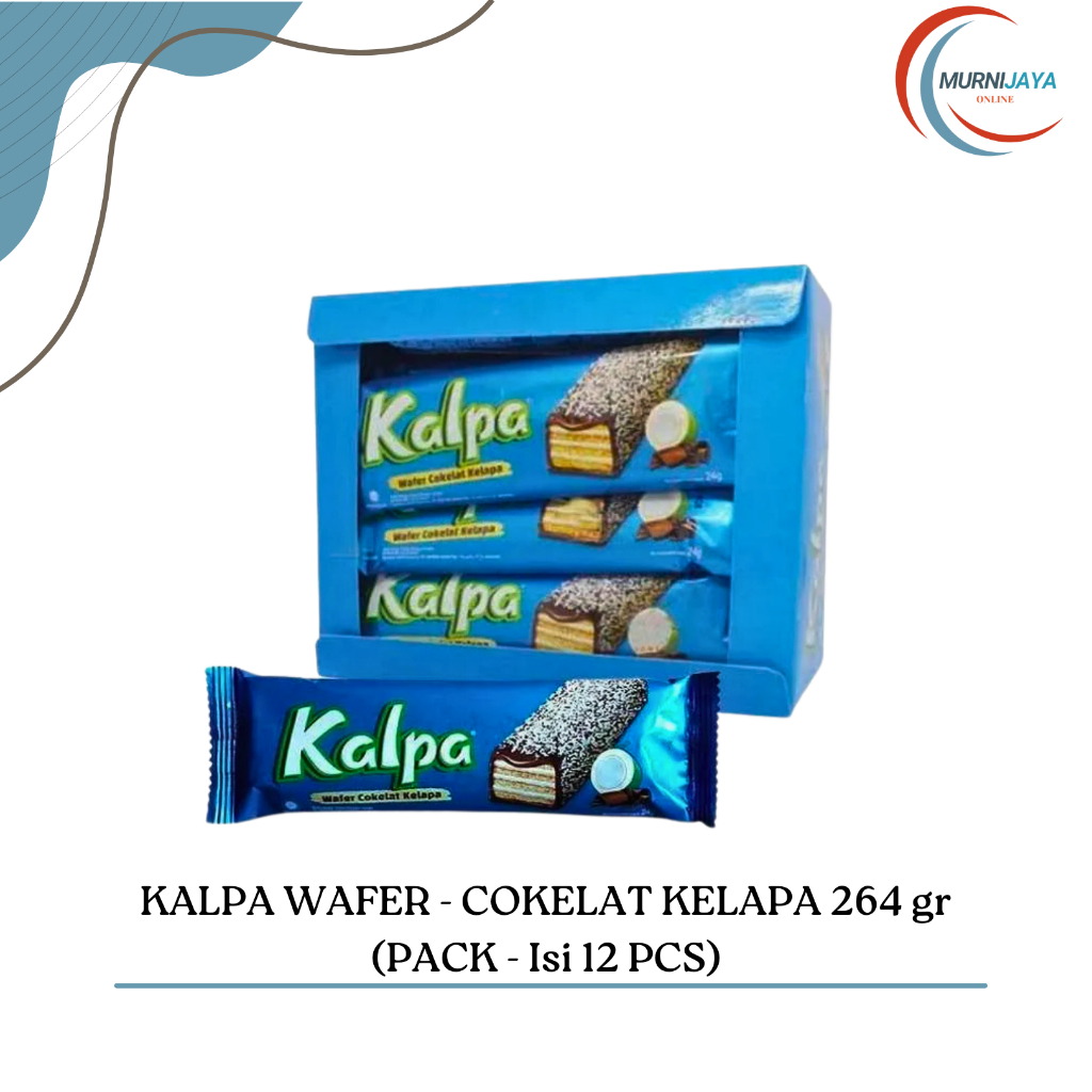 Jual Kalpa Wafer - Cokelat Kelapa 264 gr (PACK - Isi 12 PCS) | Shopee ...