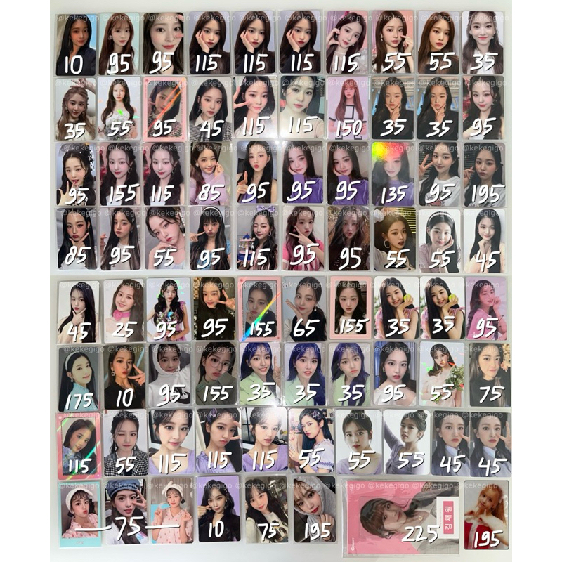 Jual [TAKE ALL] photocard wonyoung ive izone eleven love dive after like i am i’ve ive baddie i ...