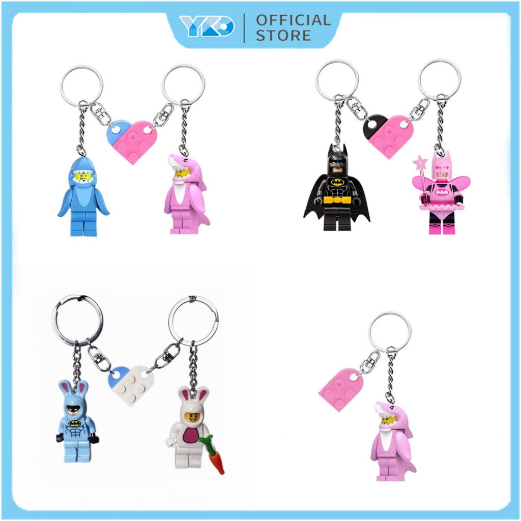 Jual YKO Couple Keychain Blue Shark Batman & Fairy Batman Merge ...