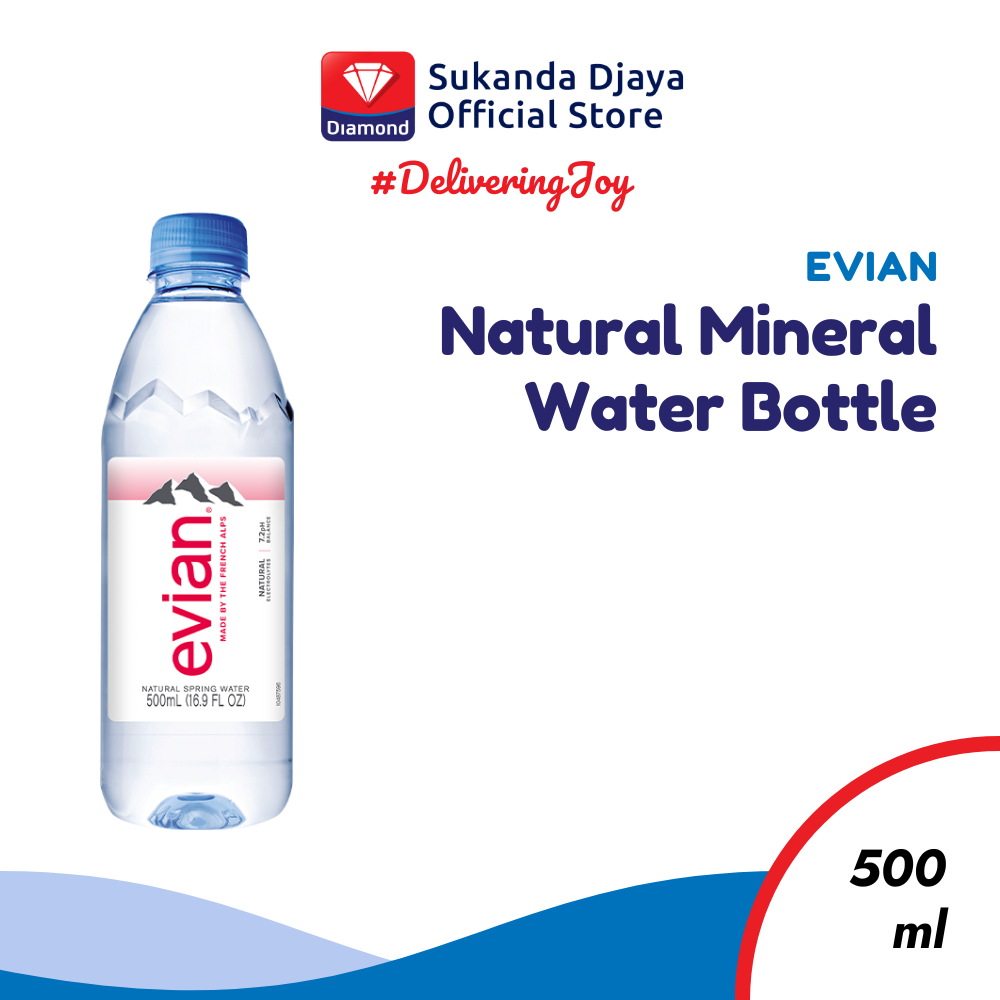 Jual Evian Natural Mineral Water PET 500 Ml | Shopee Indonesia