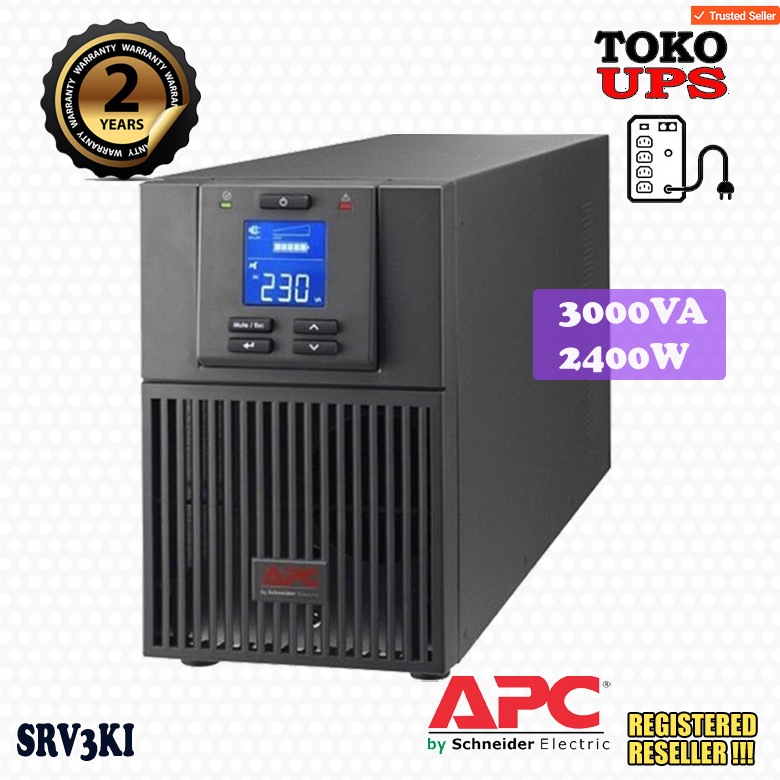 Jual UPS APC SRV3KI 3000VA 2400W Easy UPS Online 230V Tower | Shopee ...
