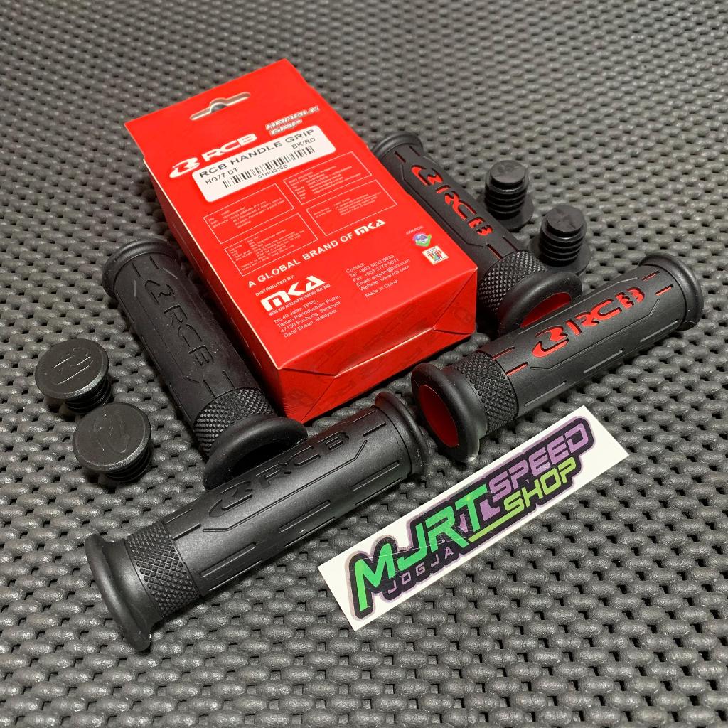 Jual HANDGRIP HANDLE GRIP HANFAT RACING BOY RCB ORIGINAL TYPE HG77 HG N77 BLACK DAN BLACK-RED ...