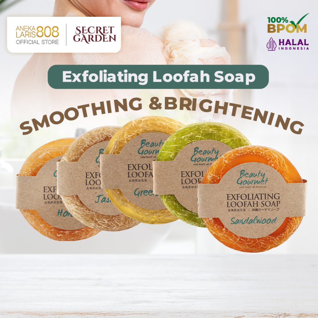 Jual Secret Garden Exfoliating Loofah Soap Sabun Mandi Menutrisi Body ...