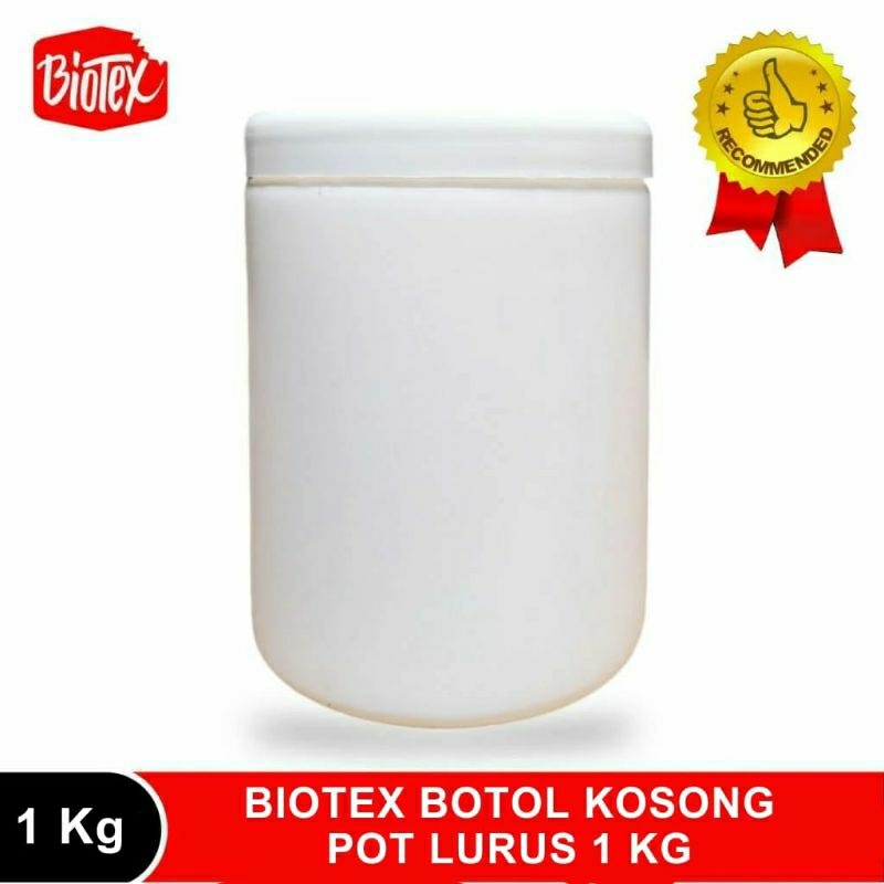 Jual Biotex Botol Kosong Pot lurus 1 kg | Shopee Indonesia
