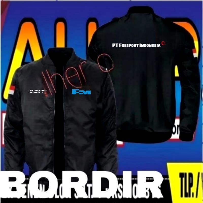 Jual Jaket bordir PT Freeport jaket PT Freeport jaket bomber PT ...