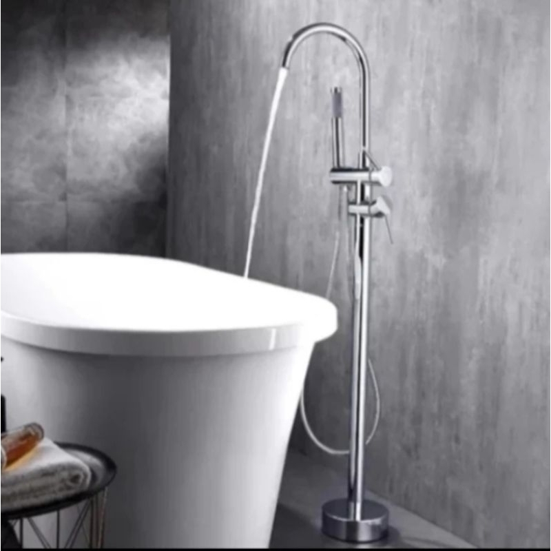 Jual kran bathtub standing keran bathub panas dingin shower stainless ...