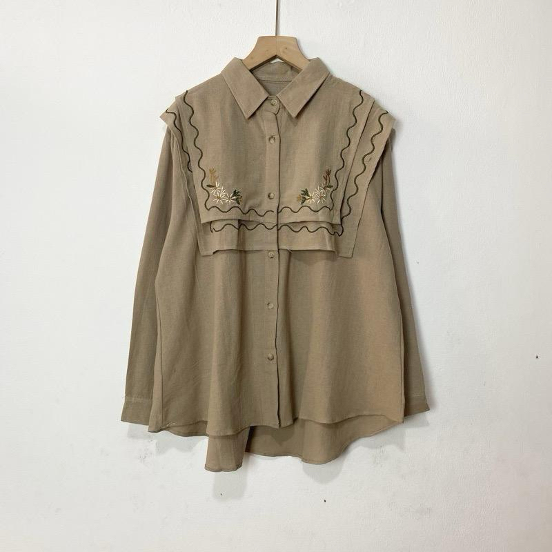 Jual RIDA BLOUSE LINEN RAMI BORDIR | Shopee Indonesia