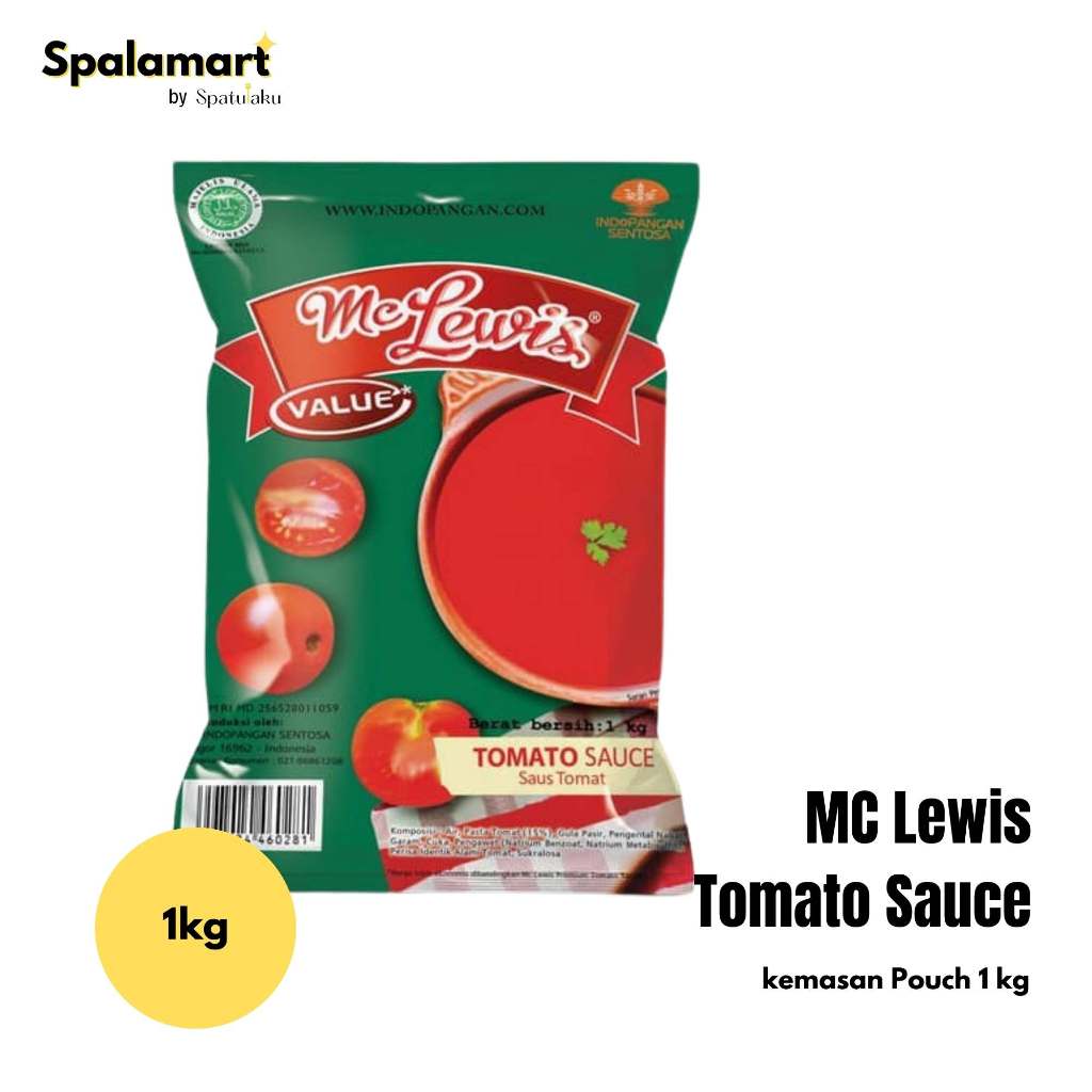 Jual Mc Lewis Value Tomato Sauce 1 kg / Saus Tomat Mc Lewis Value 1 kg ...