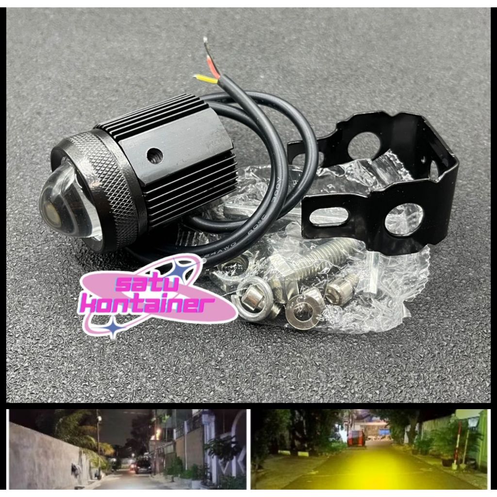 Jual LAMPU SOROT LED D2 KIPAS PREMIUM SUPER TERANG HI LOW KUNING PUTIH ...