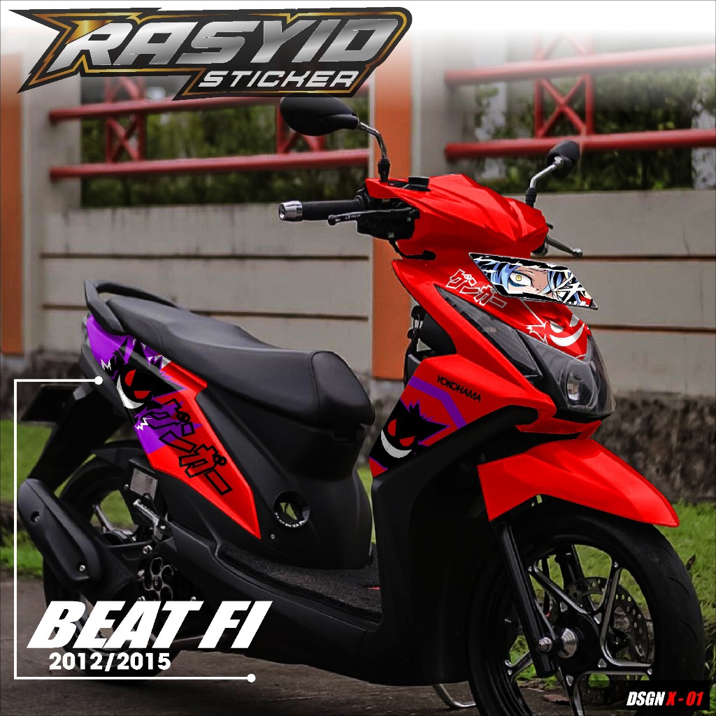 Jual COD Sticker Full Body Motor Honda Beat FI Old Lama Tahun 2013 2014 ...