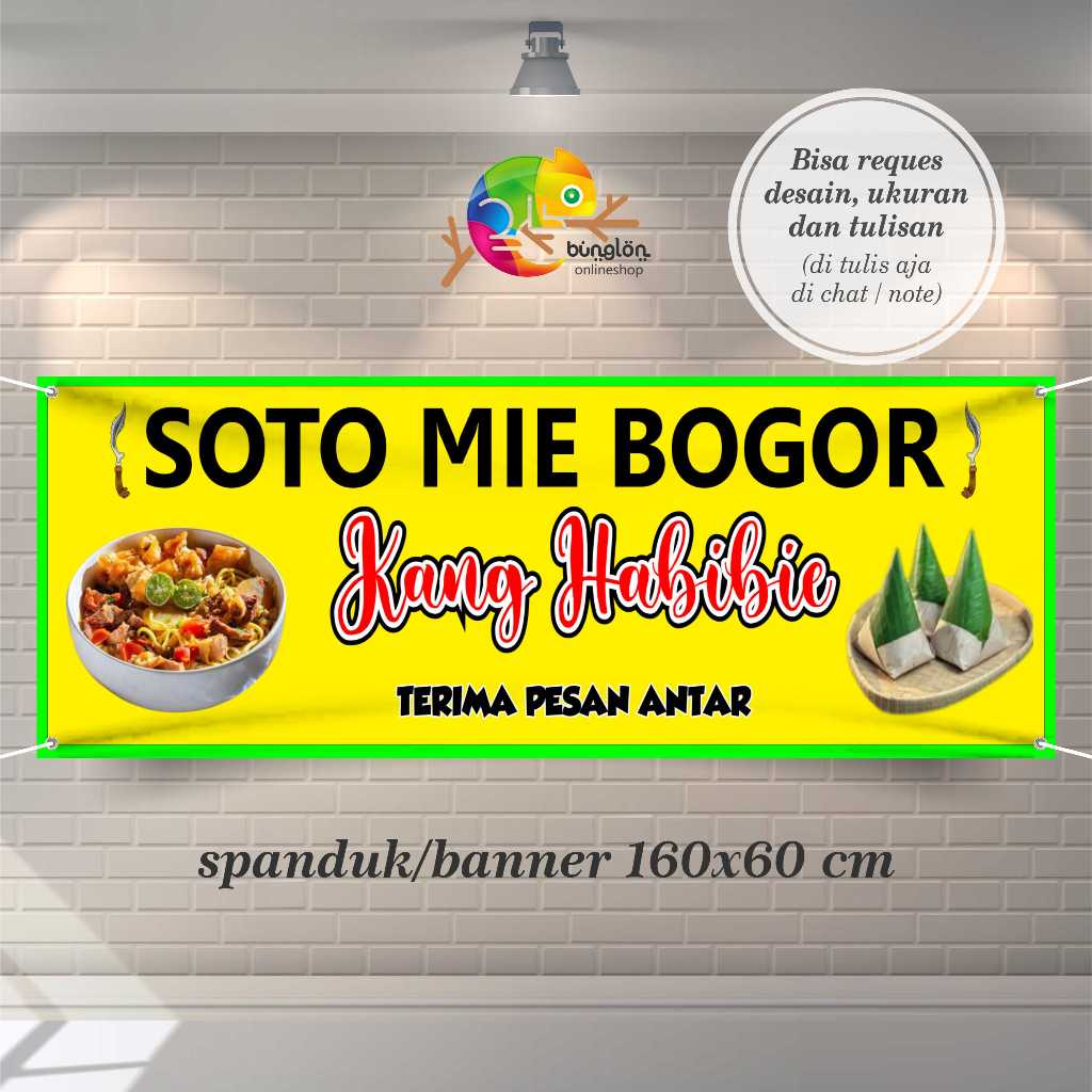 Jual Cetak Spanduk Banner Soto Mie Bogor | Shopee Indonesia