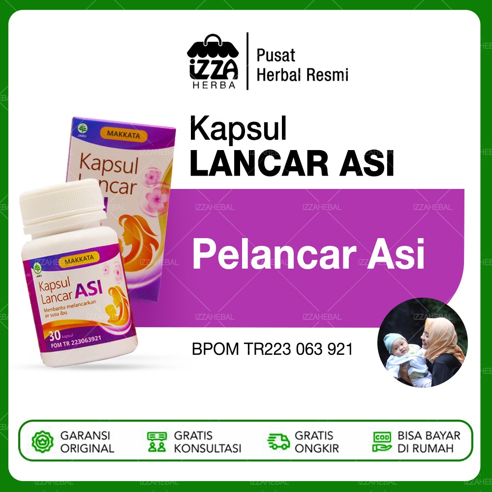 Jual ASI BOOSTER MENYUSUI KAPSUL LANCAR ASI MAKKATA Pelancaran Pelancar Asi Ekstrak Daun Katuk ...