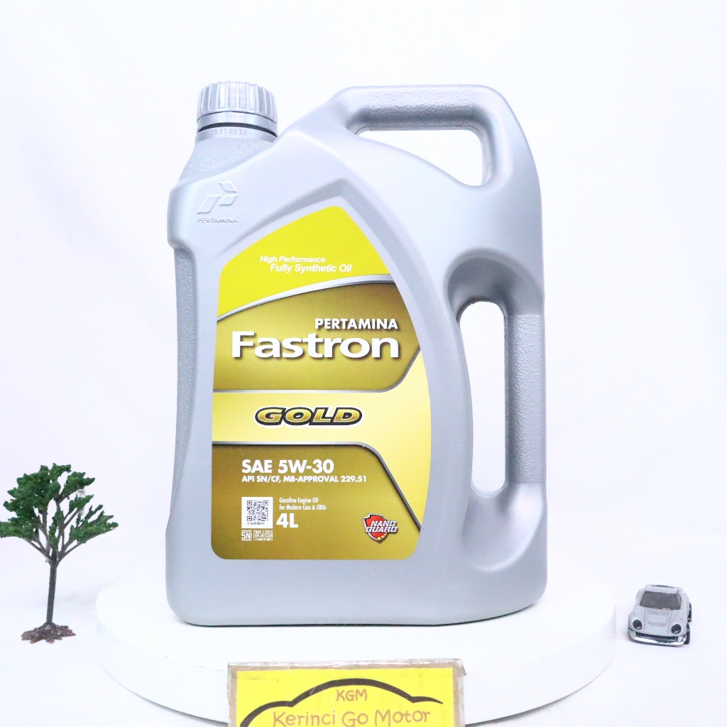 Jual Pertamina Fastron Gold SAE 5W-30 4 Liter API SN/CF MB-Approval 229 ...