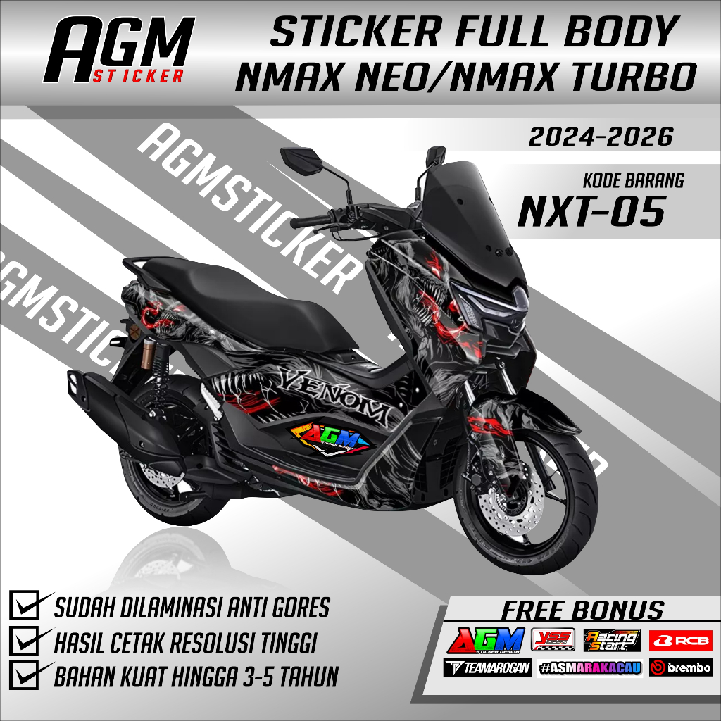Jual STIKER DECAL NMAX TURBO STIKER NMAX TURBO FULL BODY KODE_NXT_005 ...
