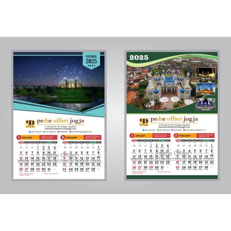 Jual Kalender dinding klem seng 2025 - Cetak kalender dinding Custom 4 ...