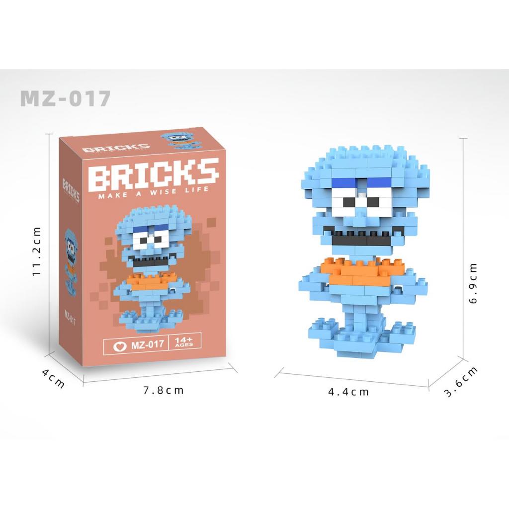 Jual Mainan Balok Susun Bricks Puzzle Blok Bangunan Karakter, Building ...