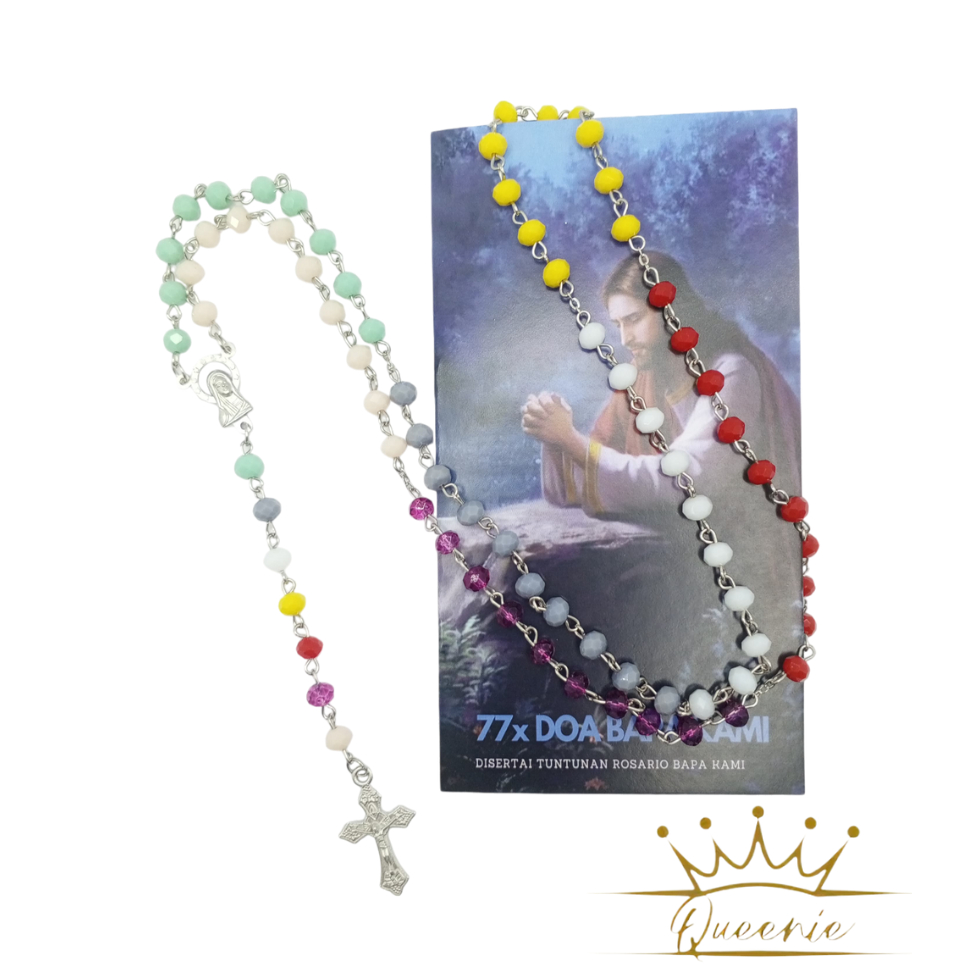 Jual Rosario 77x Bapa Kami & Lembar Doa | Paket Rosario Ceko 6mm & Lembar Doa 77x Bapak Kami ...