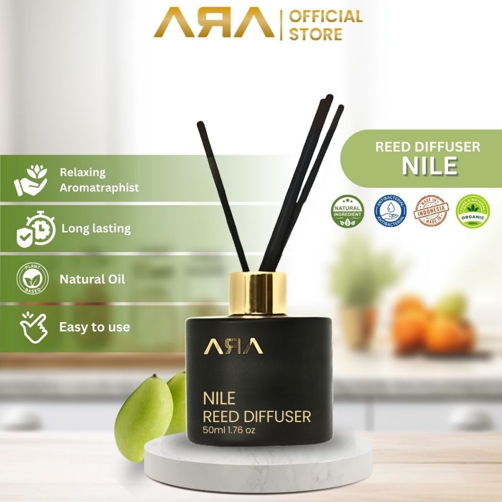 Jual Rumah Wangi ARA Reed Diffuser NILE Pengharum Pewangi Ruangan Kamar ...