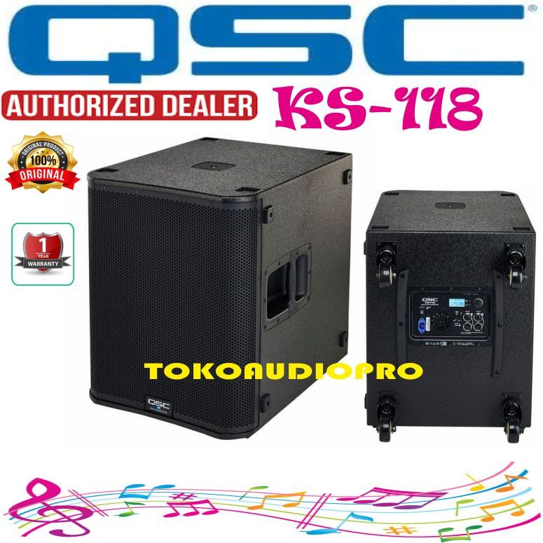 Jual Subwoofer QSC KS118 3600W 18 inch Powered Subwoofer Aktif QSC KS ...