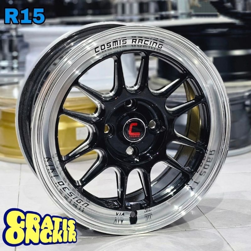 Jual velg mobil ring 15 COSMIS XT LEBAR 6,5 ET 42 velg mobil racing R15 velg mobil brio jazz ...