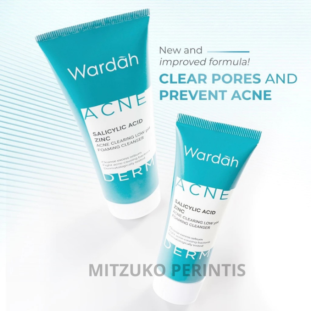 Jual Wardah Acnederm Pure Foaming Cleanser 50ML & 100ML | Shopee Indonesia