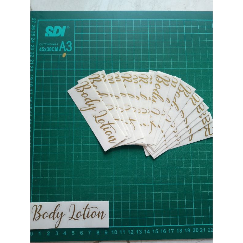 Jual STICKER CUTTING LABEL BATHROOM / KAMAR MANDI MURAH (SABUN, SHAMPOO ...