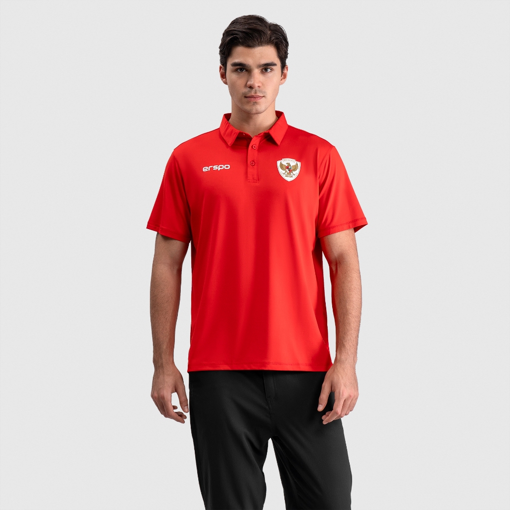 Jual Erspo Timnas Polo Shirt Red | Shopee Indonesia