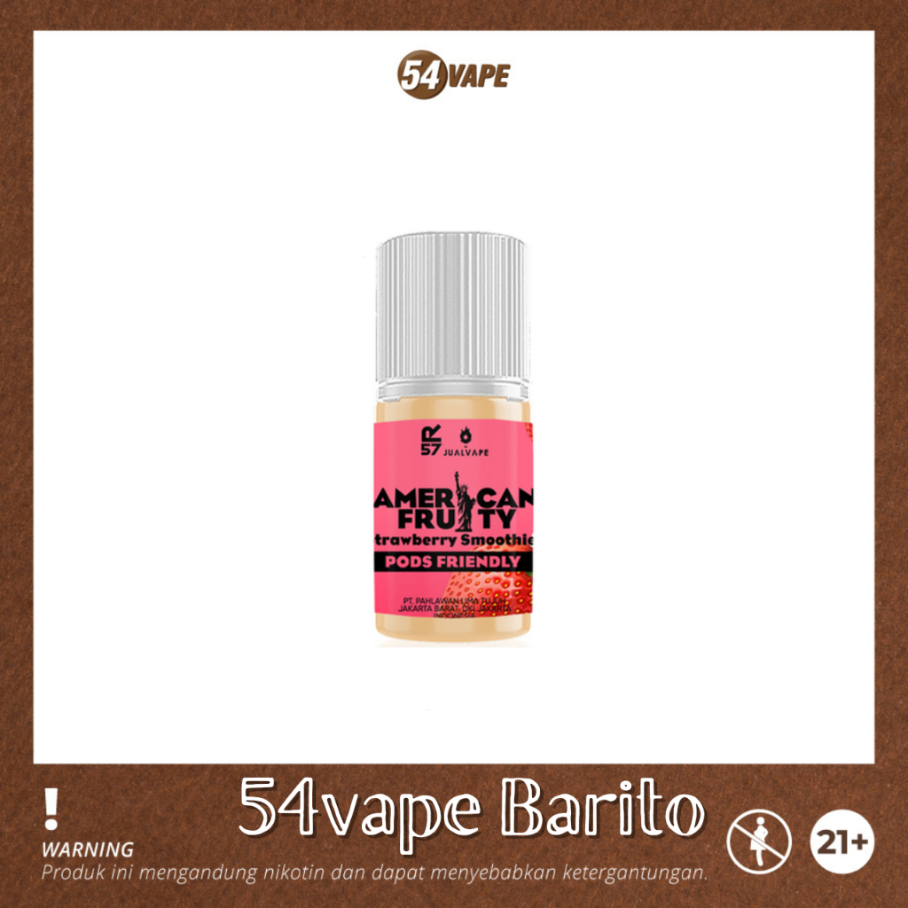 Jual American Fruity Strawberry Pods Friendly 30ml 14mg | Shopee Indonesia