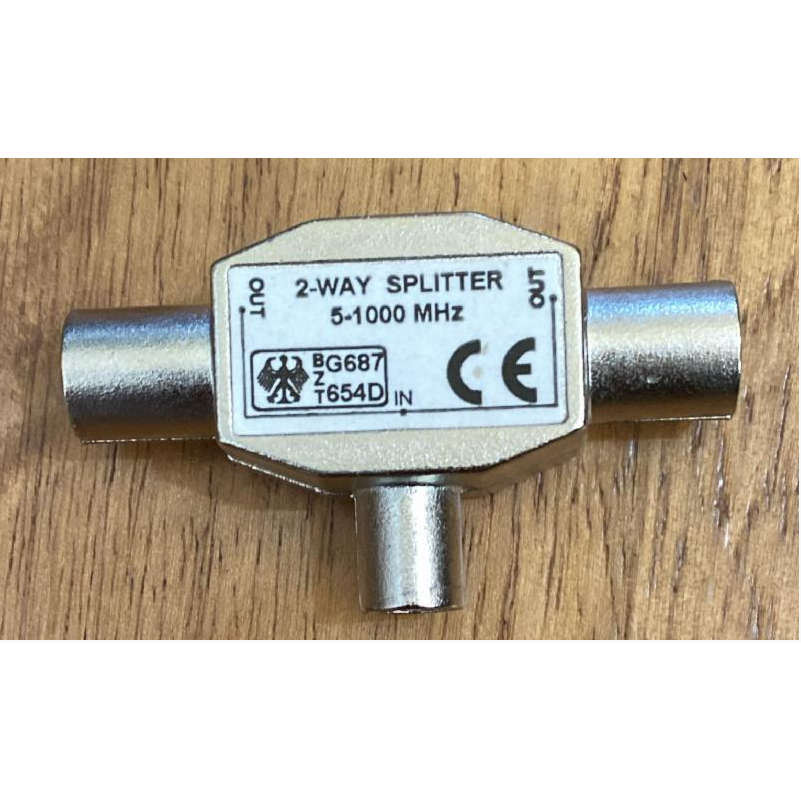 Jual SPLITTER ANTENNA TV 2 WAY T | Shopee Indonesia