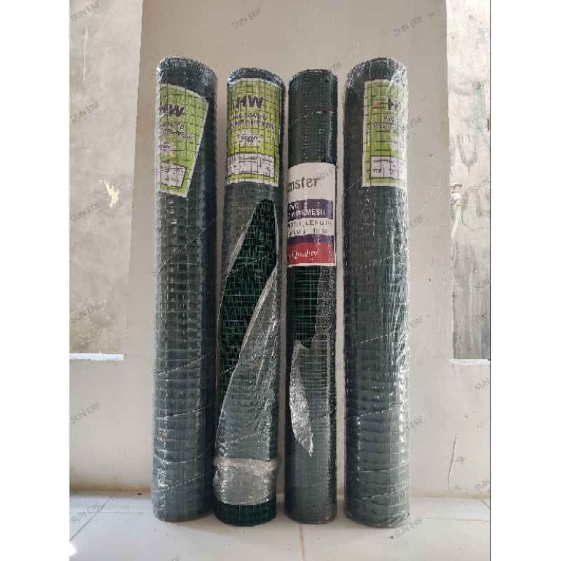 Jual TERMURAH !!! Kawat Petak Ram Loket Hijau / PVC WELDED WIRE MESH ...