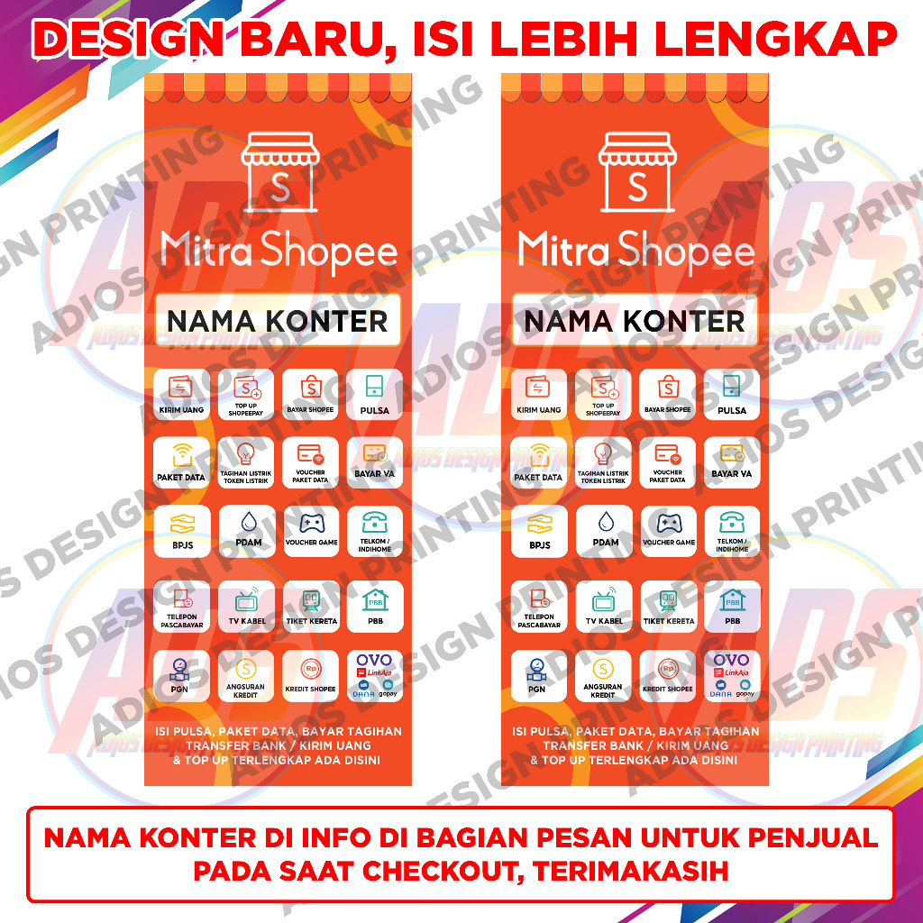 Jual Spanduk Banner MItra Shopee Uk Variasi Terbaru | Shopee Indonesia