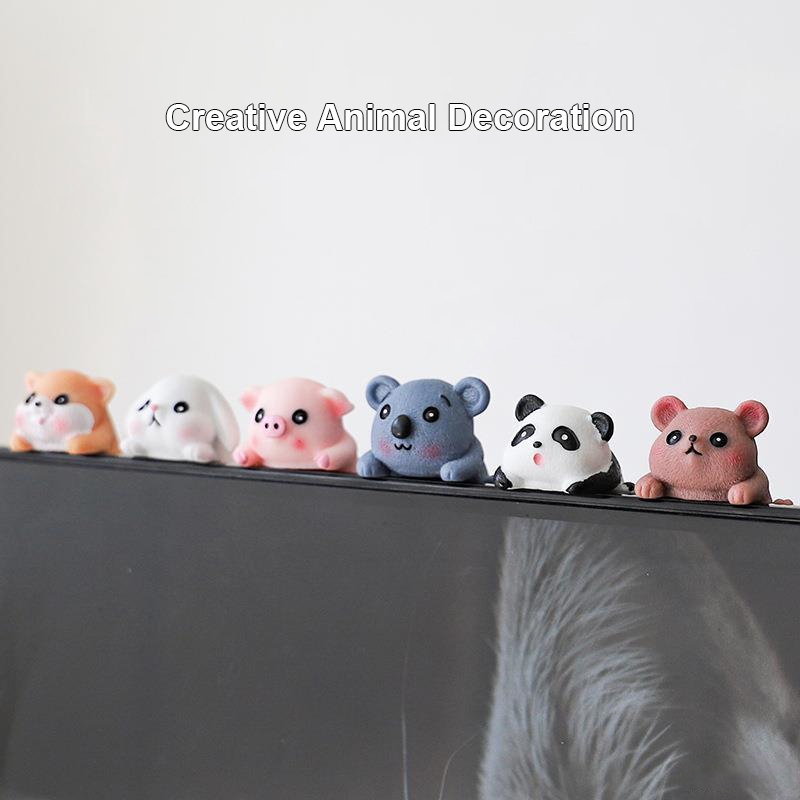 Jual miazyar ⭐COD⭐ Ornamen Miniatur Intip Motif Hewan Lucu untuk Hiasan ...