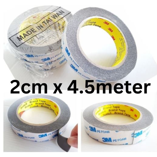 Jual DOUBLE TAPE 3M 2CM X 4.5M FOAM | Shopee Indonesia