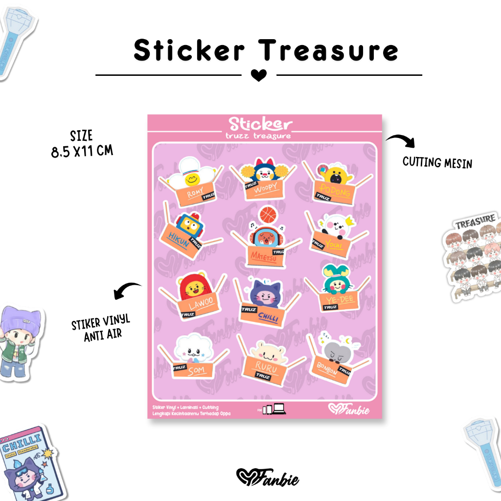 Jual STIKER PACK TREASURE CHIBI TRUZ | Shopee Indonesia