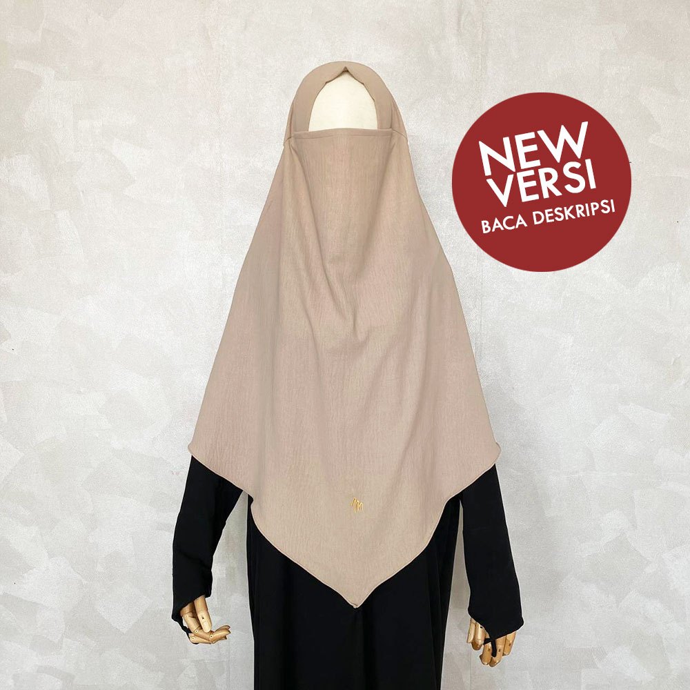 Jual Maslaha Niqab | New French Khimar Cream | Daily Khimar Muslimah ...