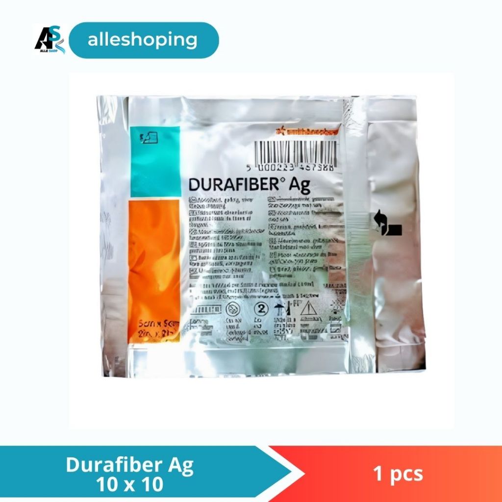 Jual Durafiber Ag 10 x 10 cm / Anti Bacterial Wound Dressing / Per Pcs ...