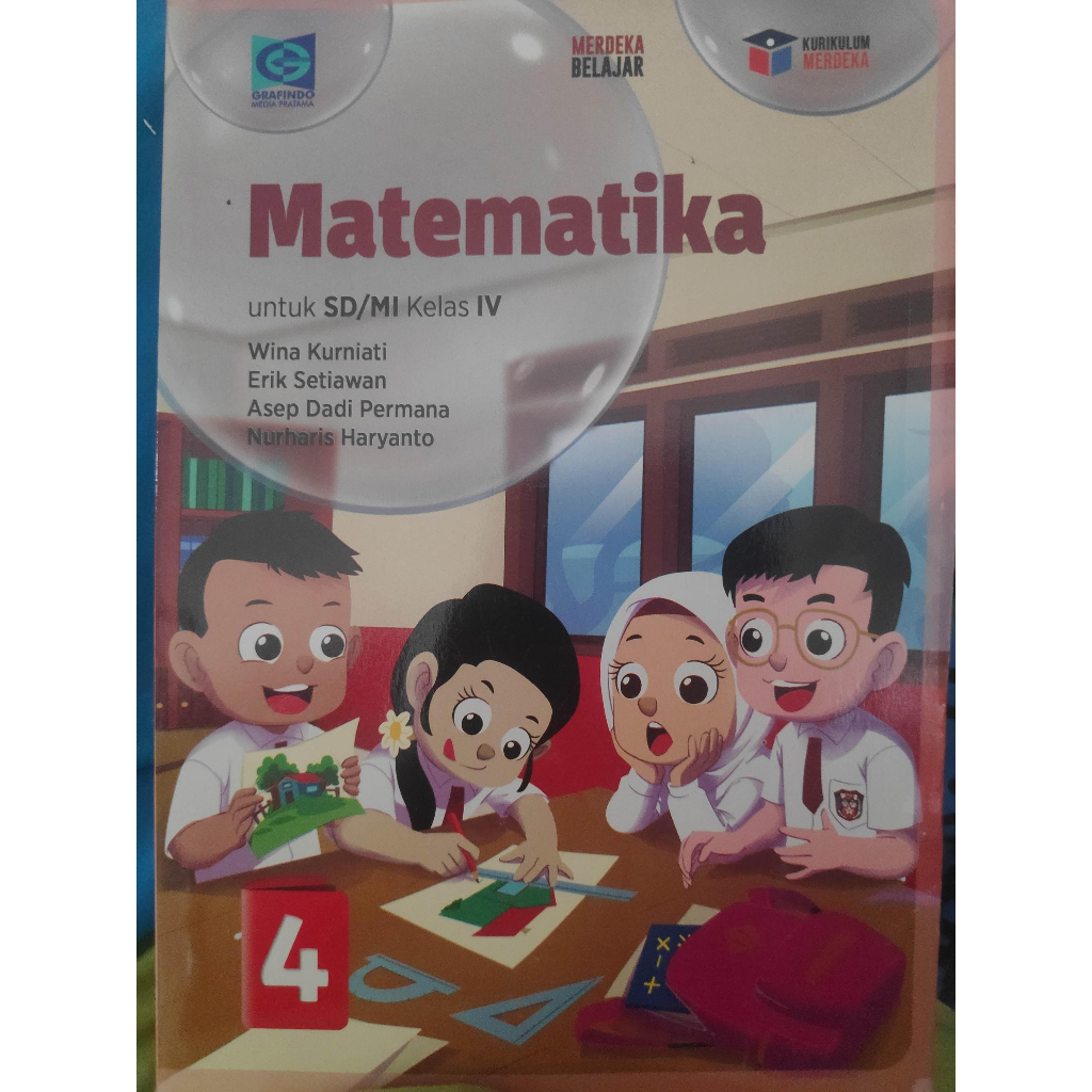 Jual MATEMATIKA KELAS 1, DAN 4 SD KURIKULUM MERDEKA GRAFINDO | Shopee Indonesia